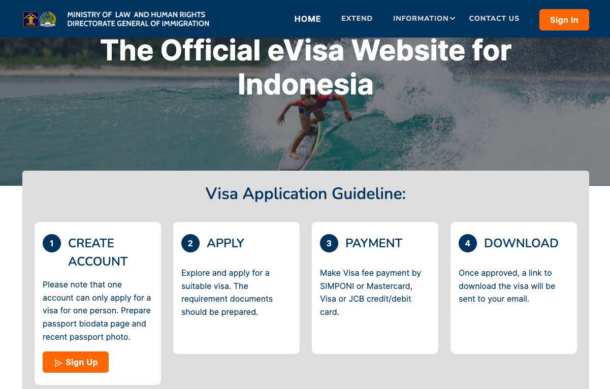インドネシア入国に必要！オンライン観光ビザ（E-VOA）の申請方法【2023年8月】 - ノマディエイト